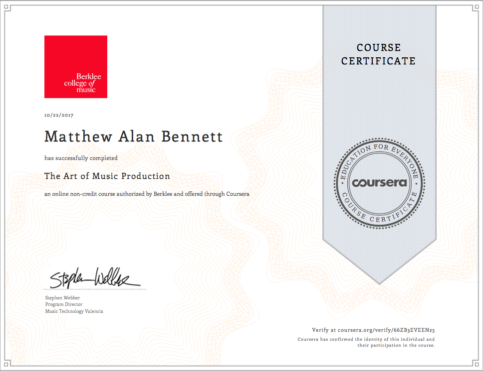 CV – Matthew Bennett